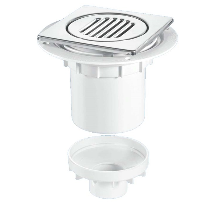 McALPINE TSG2-T150SS Wet Room Shower Gully Drain for Tiled Floor ...