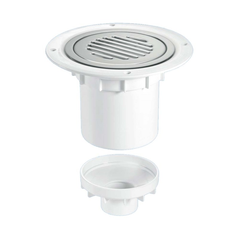 Wet Room Gully Shower Drain McALPINE TSG2SS-SL-NSC for Sheet Flooring ...
