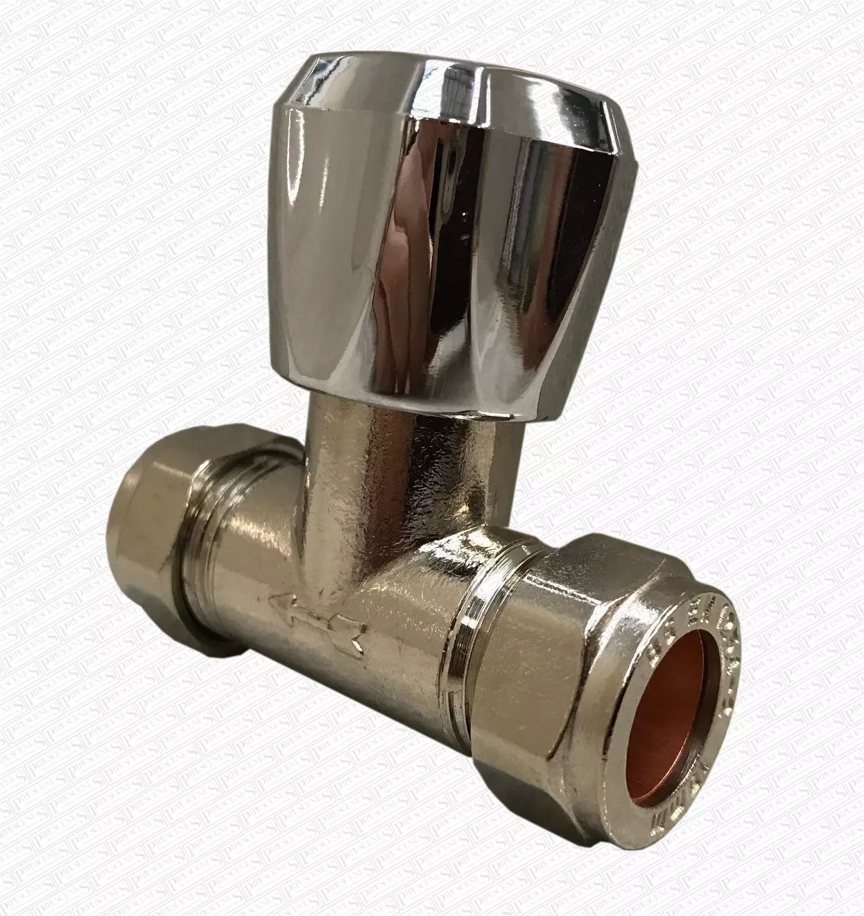 15mm Water Heater Valve Control Tap Straight Inline Chrome Decorative ...