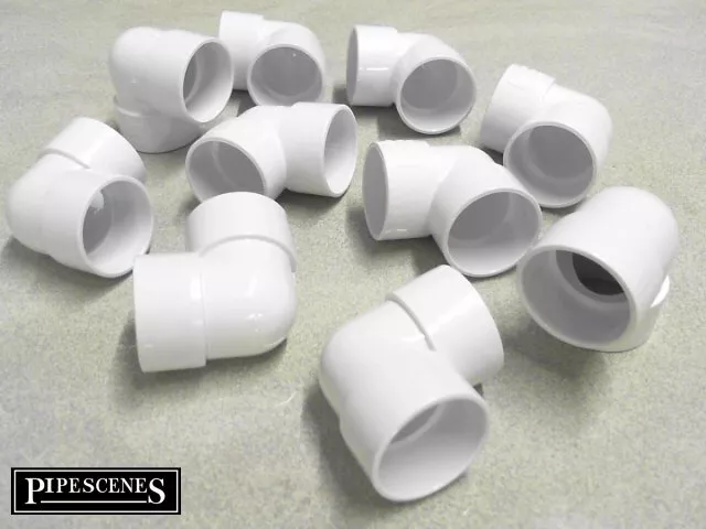 Waste Pipe Fittings Elbows for 32mm 36mm x 10 for Solvent Weld Waste ...