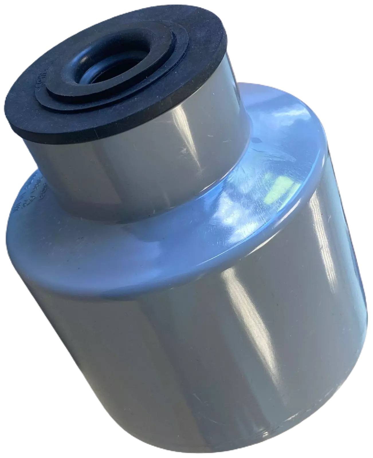 Grey 110mm Soil Pipe Adapter Reducer to 21.5mm Condense Pipe Pushfit ...