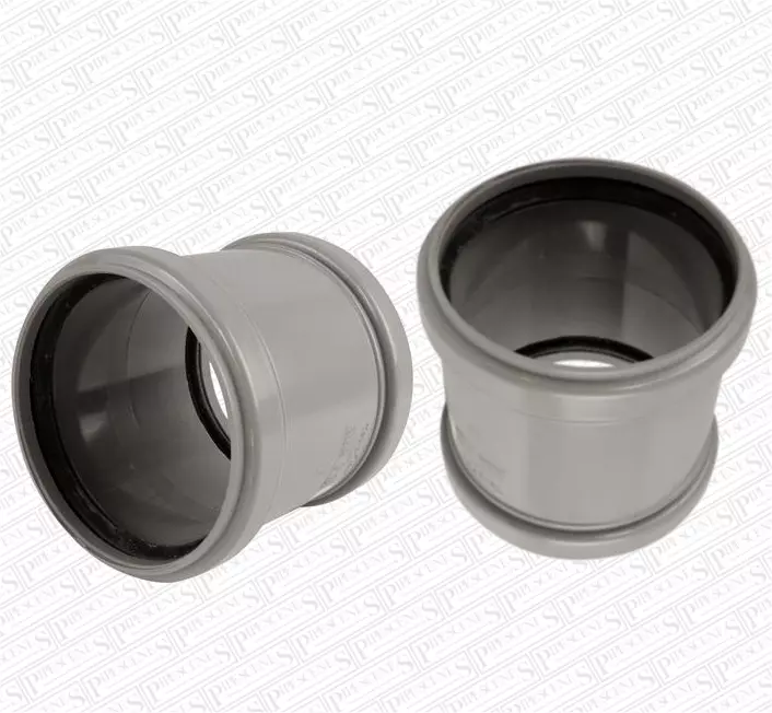 Grey 110mm Soil Pipe Repair Kit Set of Slip Couplers Repair Couplings ...
