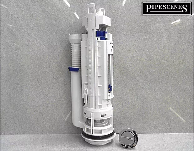 Geberit 282.350.21.2 NEW STYLE Flush Valve Dual Flush Syphon & Push ...