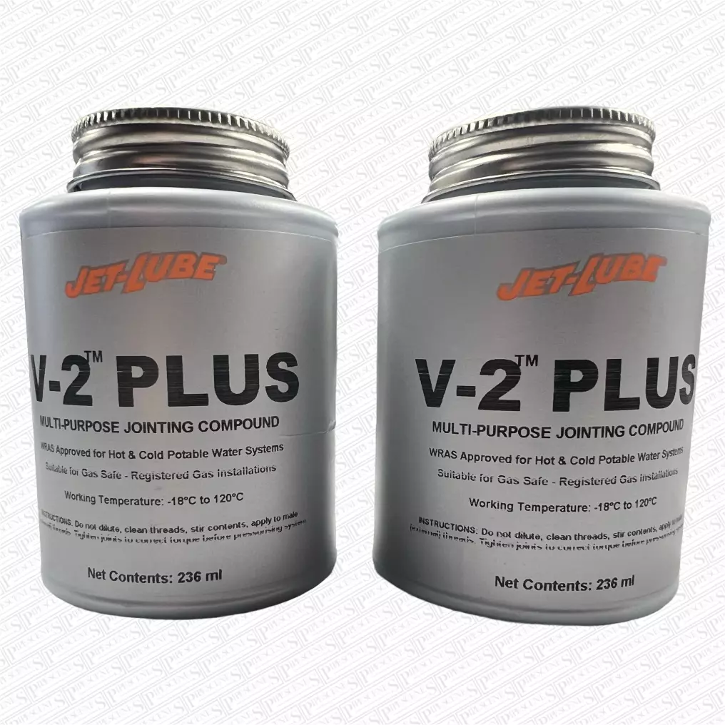 2 x JETLUBE V2+ Multi Purpose Jointing Compound Gas Safe & WRAS Potable ...