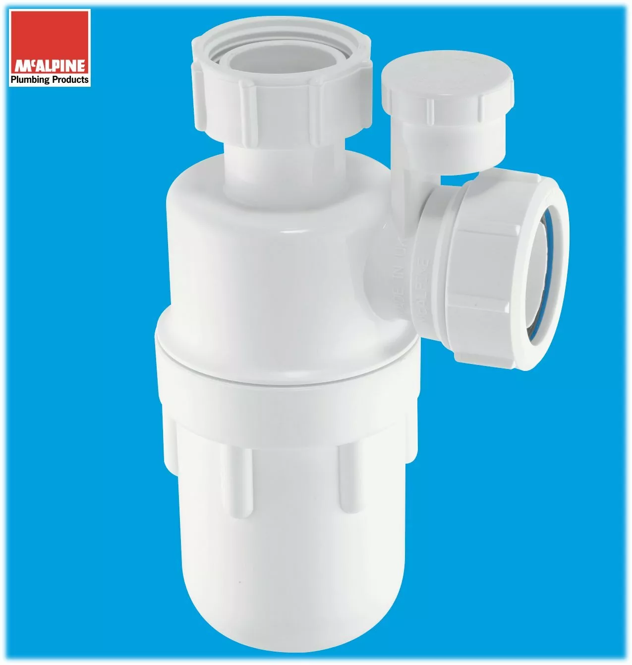 McAlpine A10V 32mm Anti-Syphon Bottle Trap | 1 1/4" Basin Sink Waste ...