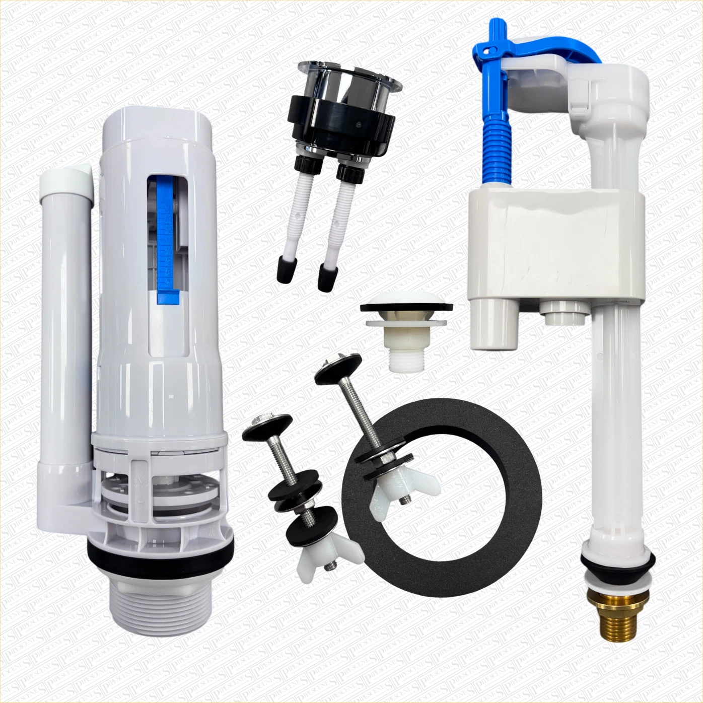 Roca Full Dual Flush Cistern Repair Kit | Flush Valve & Inlet Valve Set ...