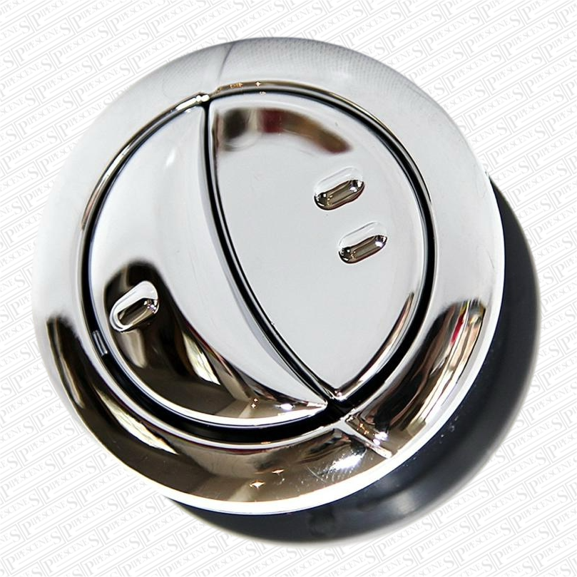 Wirquin RAK Compact New Style Dual Flush Push Button | Grey Backnut ...