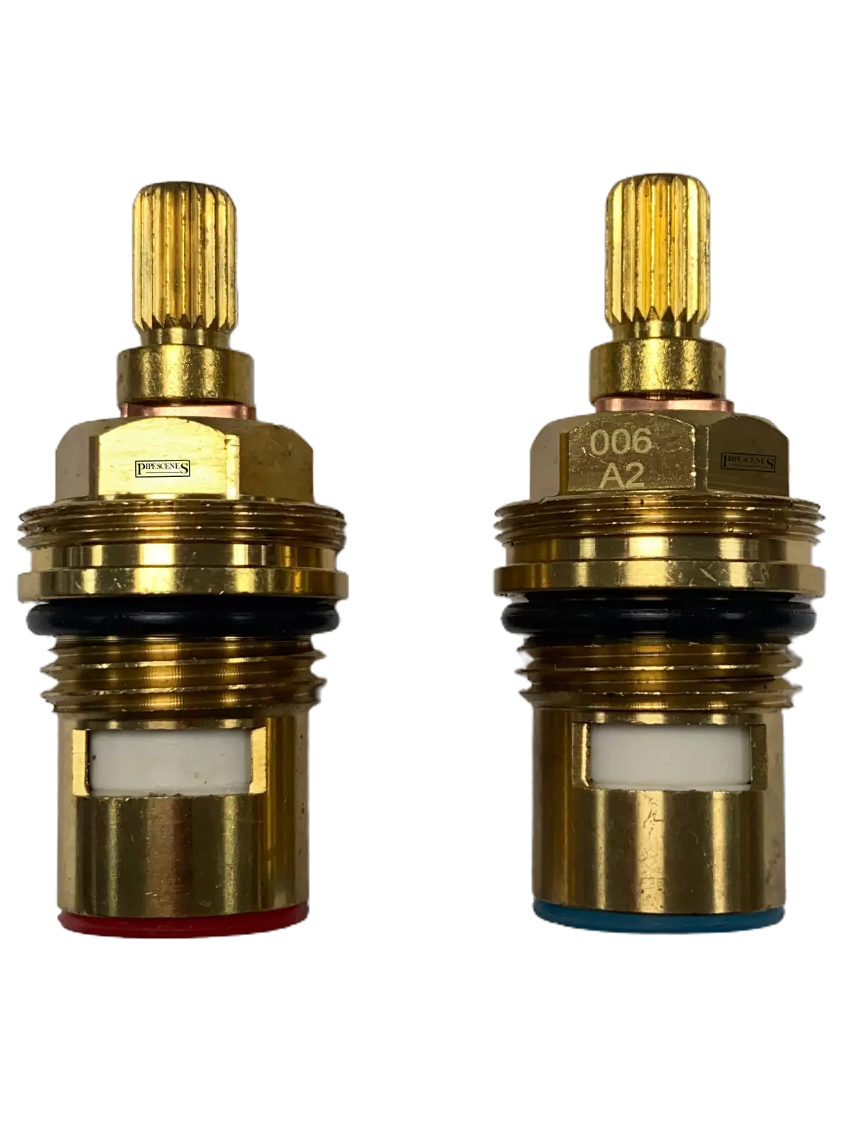 1/2" Ceramic Disc Tap Cartridges Long Spline with Thread for Shroud ...