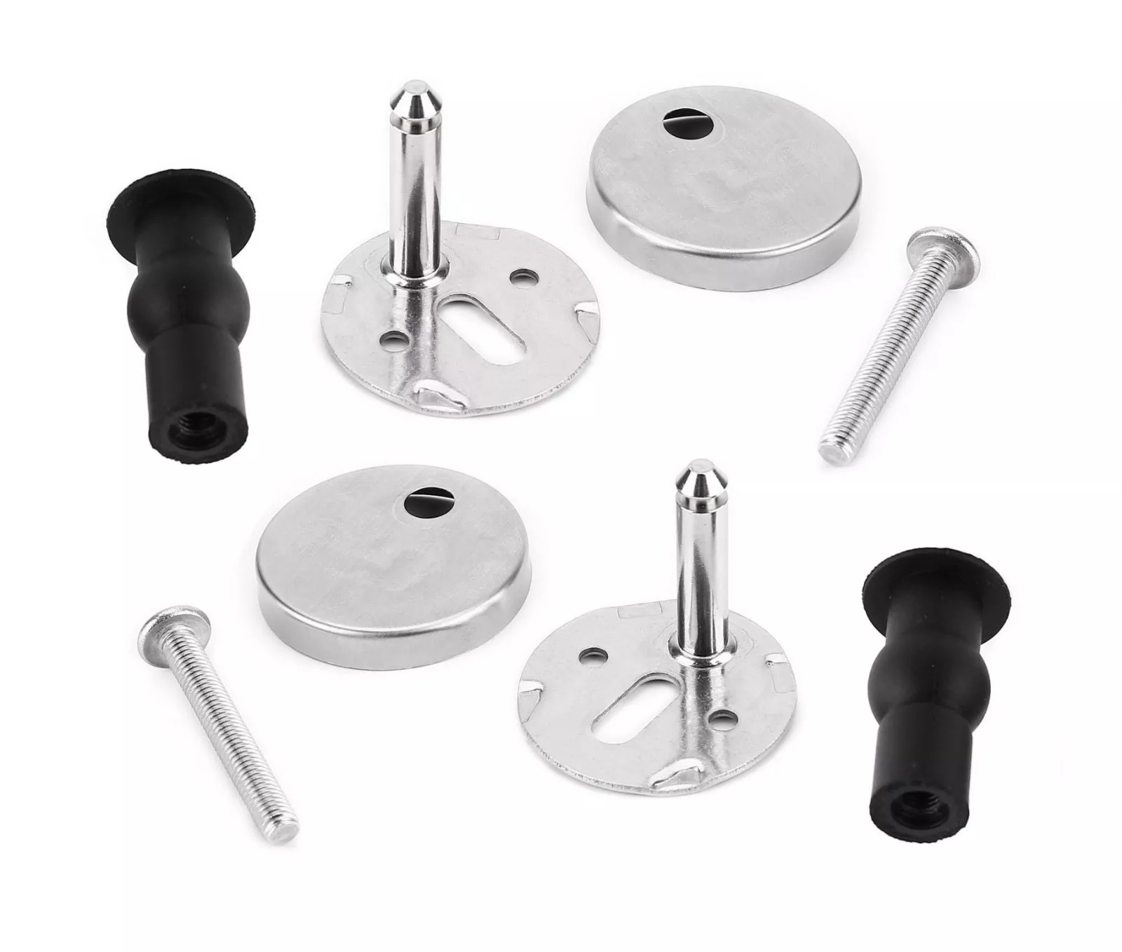 Toilet Seat Top Fix Hinge Pack NEW 8mm Pins - Pipescenes