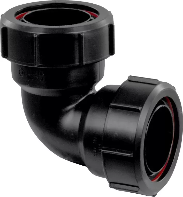 Black McAlpine MT4-BL 40mm 90° Elbow – Universal Multifit 1 1/2" Waste ...