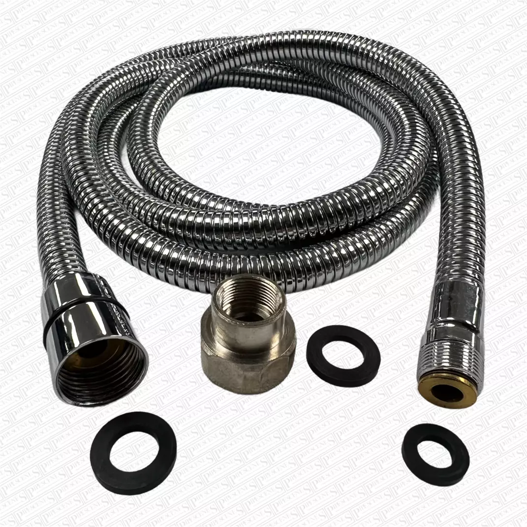 Shower Hose for Pull Out Shower / Tap with Small end 3/8" / 15mm 180cm ...